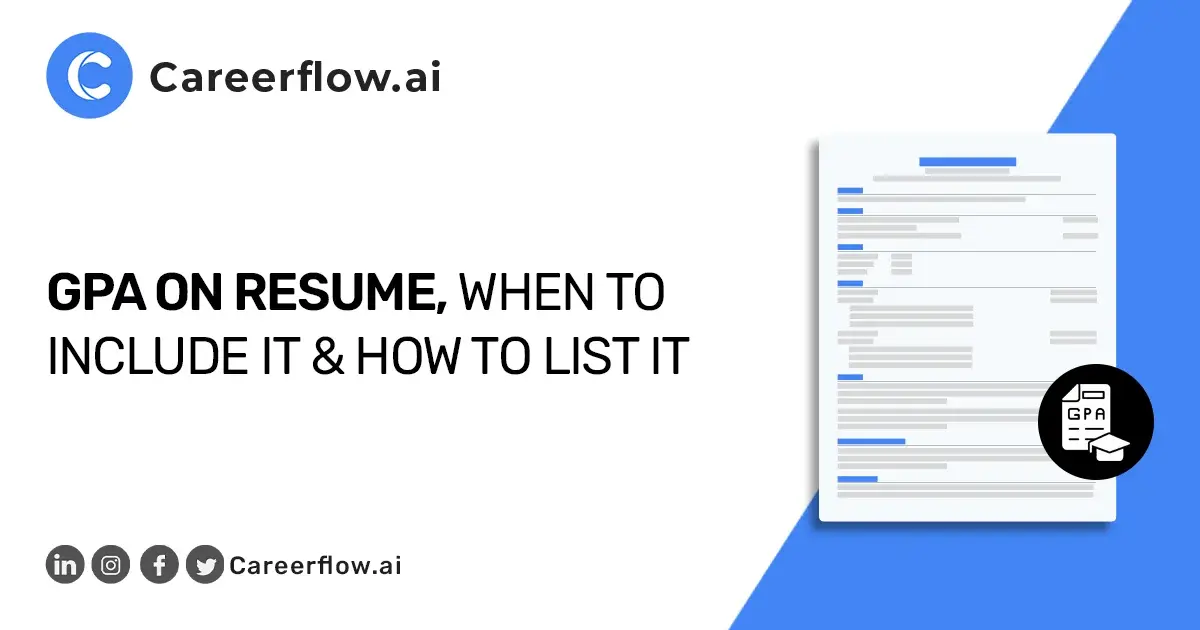 Gpa On A Resume, When To Include It And How To List It